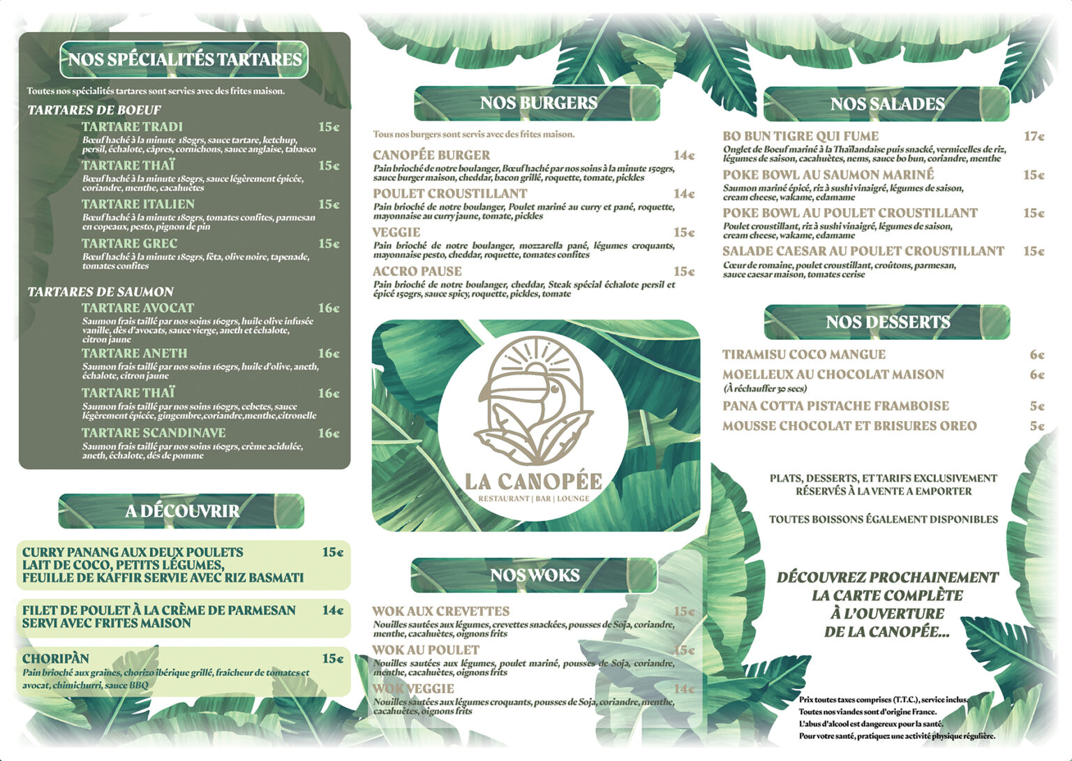 Restaurant Bar Amiens - Longueau - La Canopée : nouveau restaurant